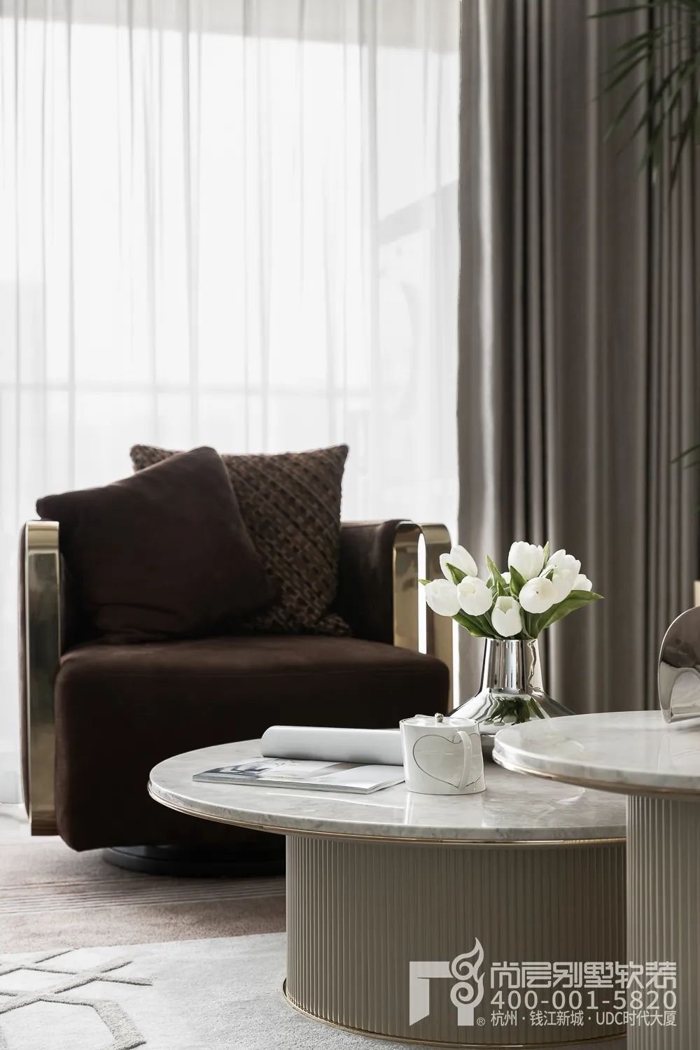 Hangzhou Fengqi money tide, light luxury style flat design, can not ...