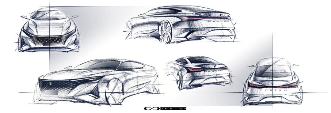 Full of sense of technology, Changan Ruicheng PLUS design sketch is ...