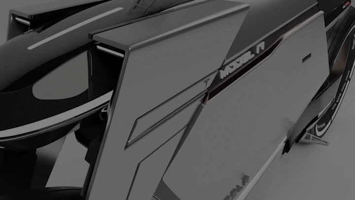 Tesla MODEL-M sci-fi motorcycle - iNEWS
