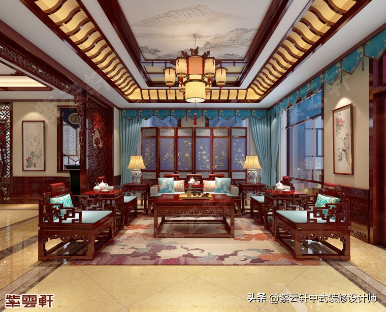 The Chinese-style home decoration design is attractive, elegant and ...