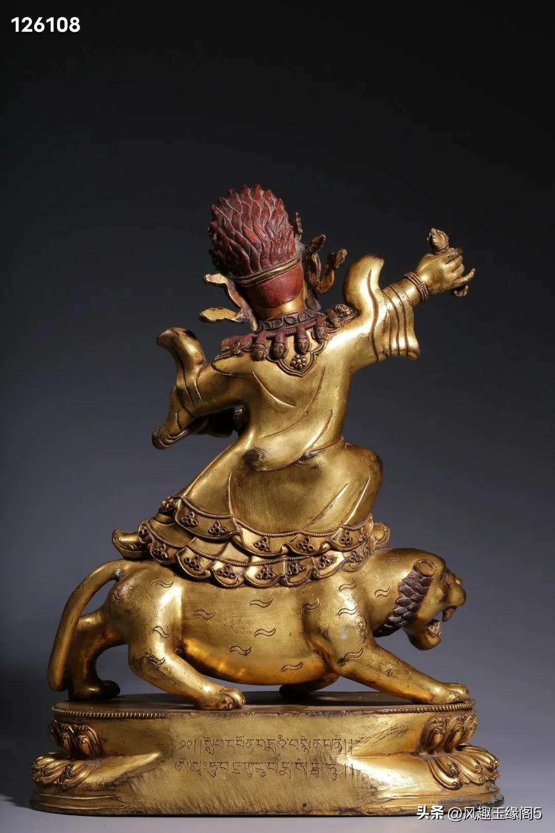 A gilt-bronze statue of Angry Guru Rinpoche, Qing Dynasty - iNEWS
