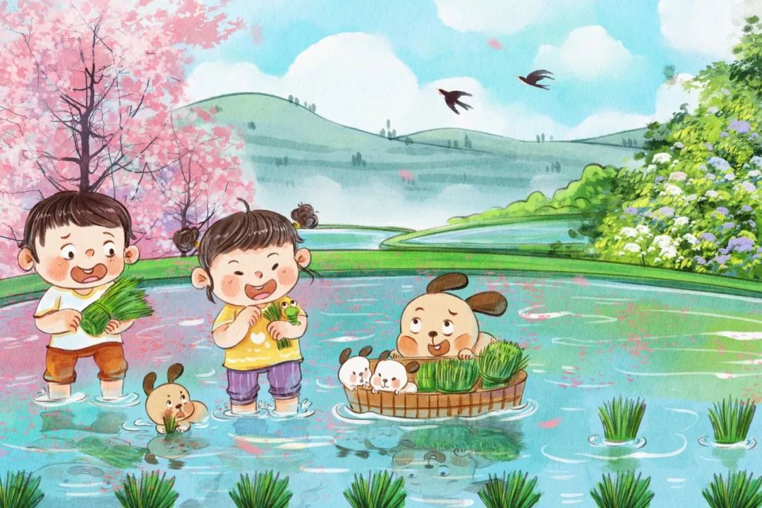 The spring thunder is startled, and a hundred flowers bloom, living up ...