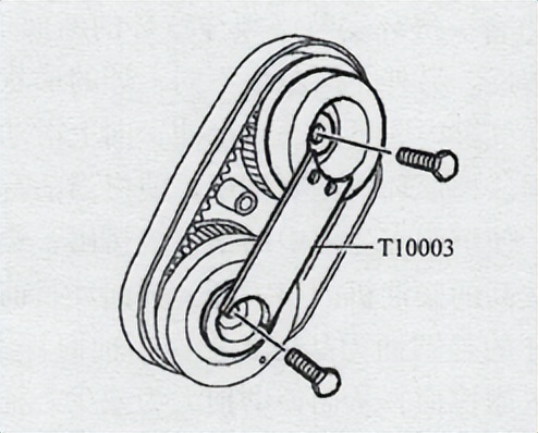 A fault case where the timing belt is loose and the timing belt jumps ...