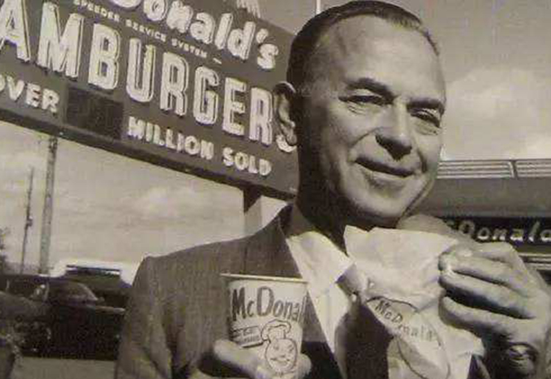 The founder of McDonald's, the fast food kingdom, worked as a salesman ...