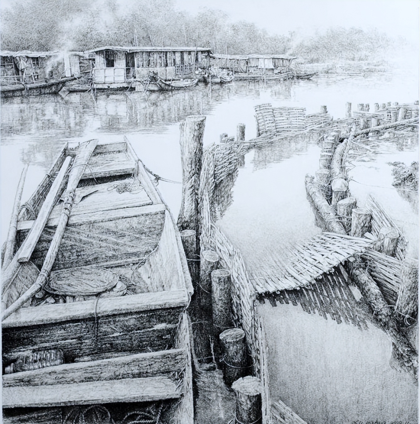 Chinese Art Sketch Sketch (19) Appreciation of Xu Yahua's Pen Sketch ...