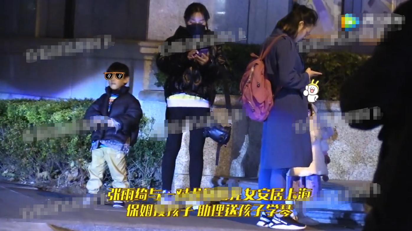 Zhang Yuqi's 4-year-old twins rarely show up, behaved and sensible ...