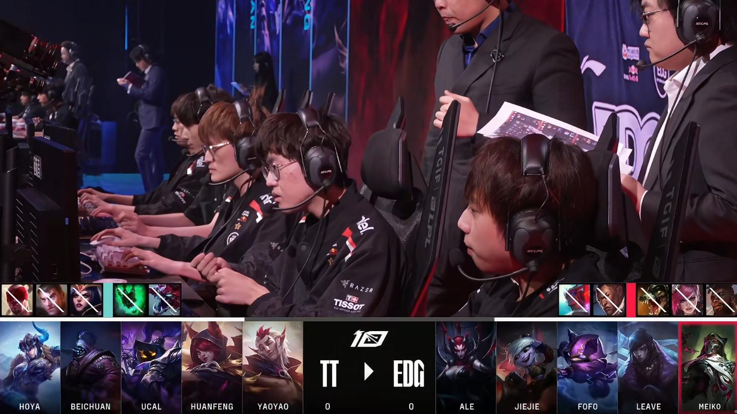 No overtime: EDG swept TT in the key card position battle, locked in the top two of the regular ...