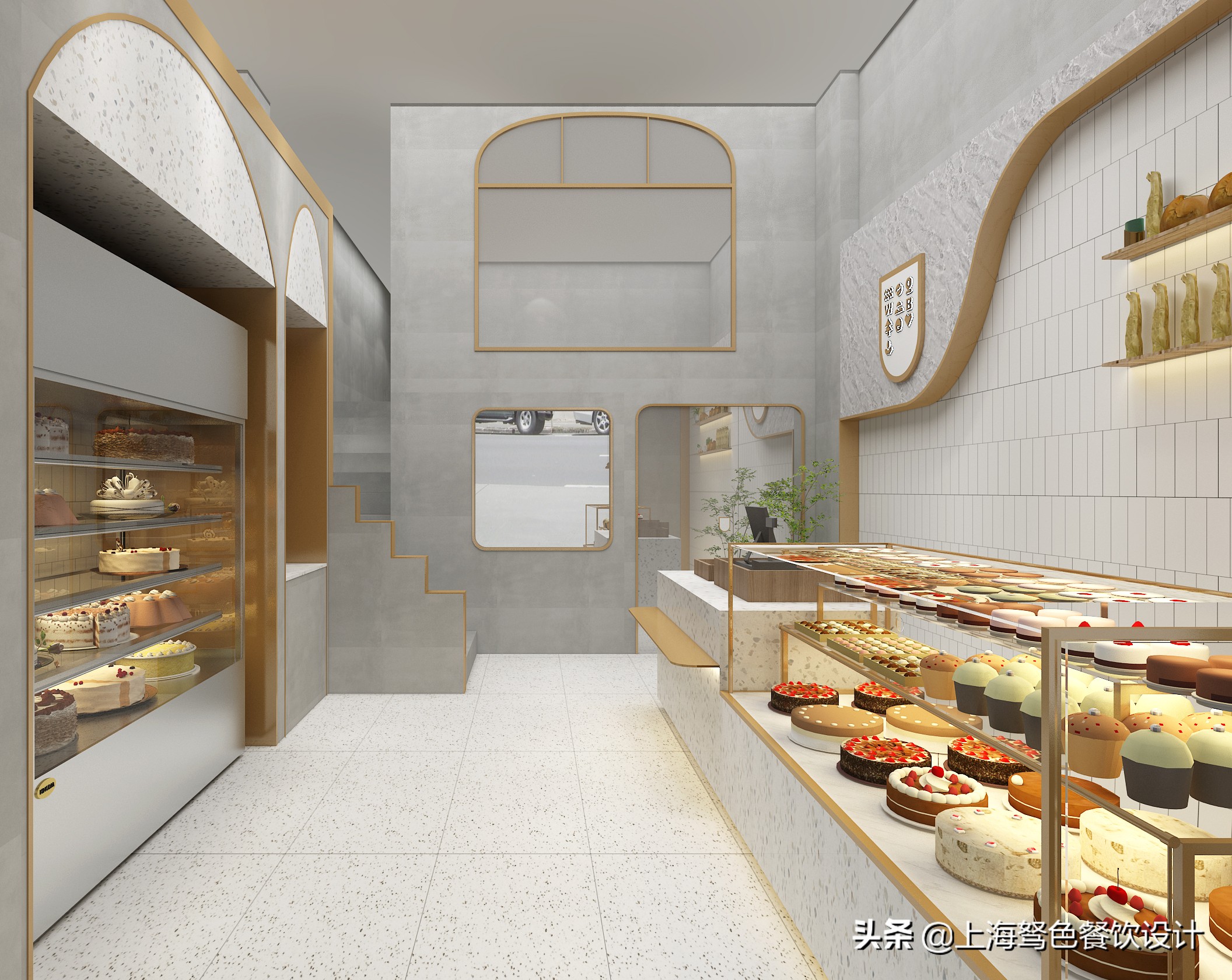 Modern minimalist bakery design - iMedia