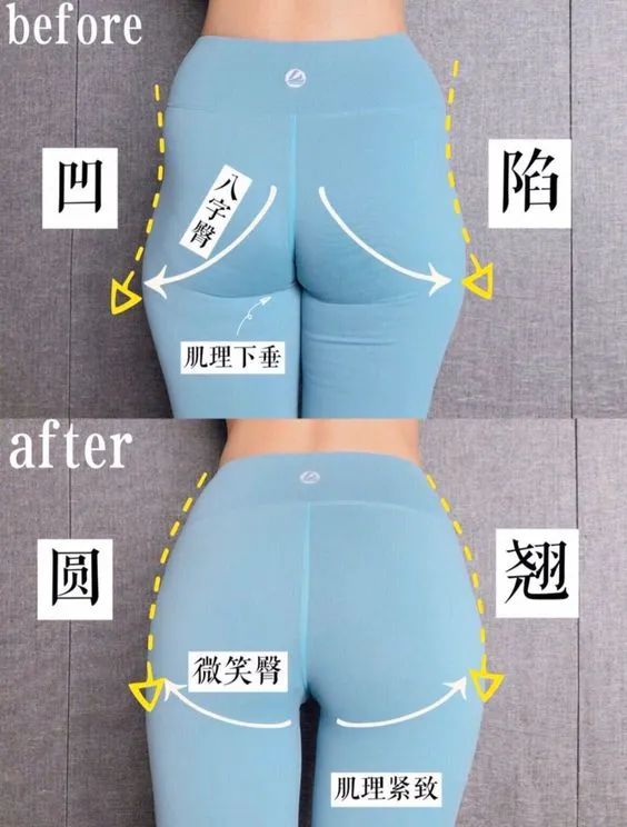 The sides of the butt are "sunk inward", how to train the meat on both ...