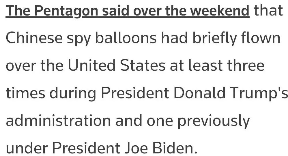 What is the picture of the balloon incident in the United States? The ...