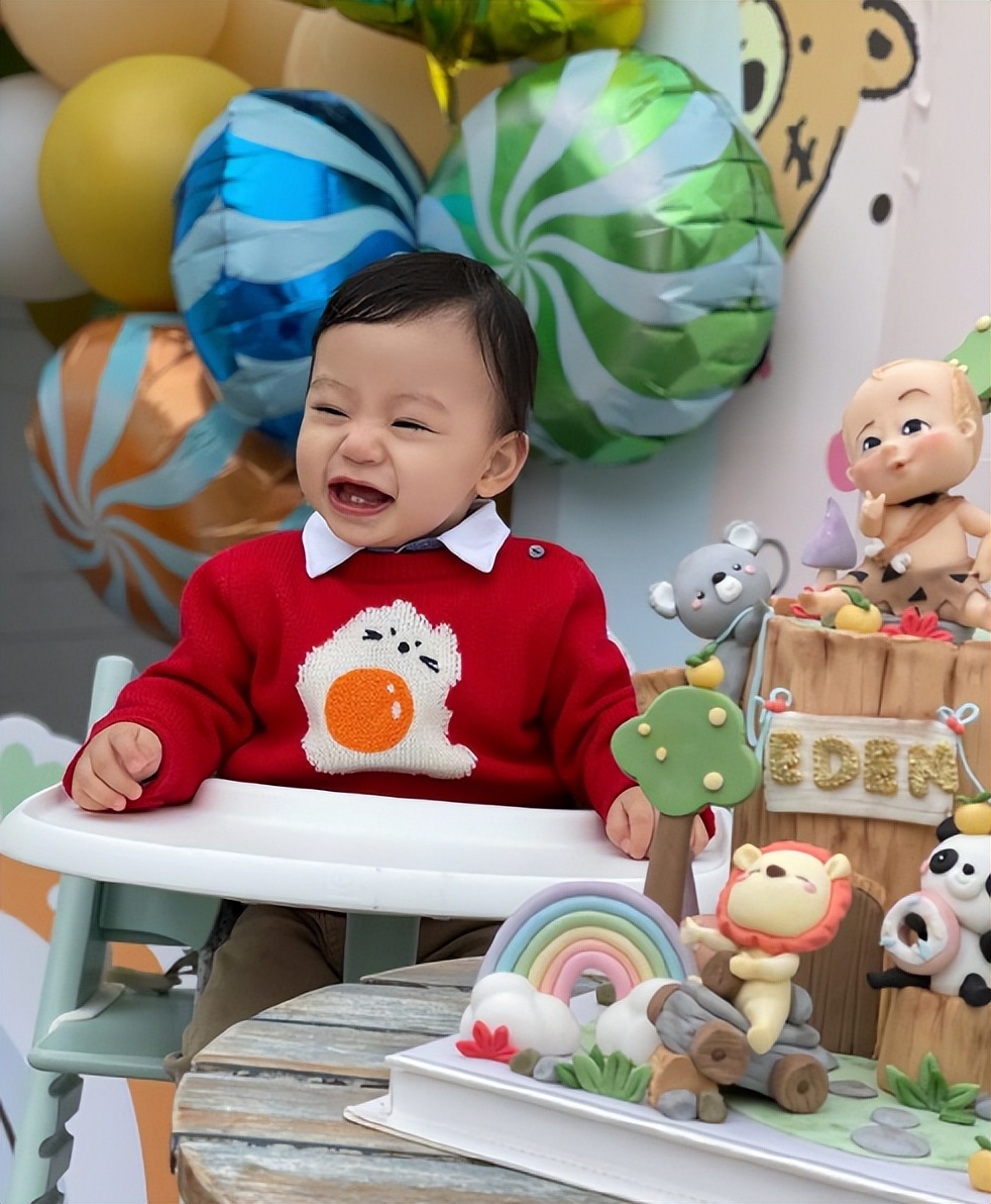 Yang Yi and his wife celebrated their son's birthday, and revealed ...