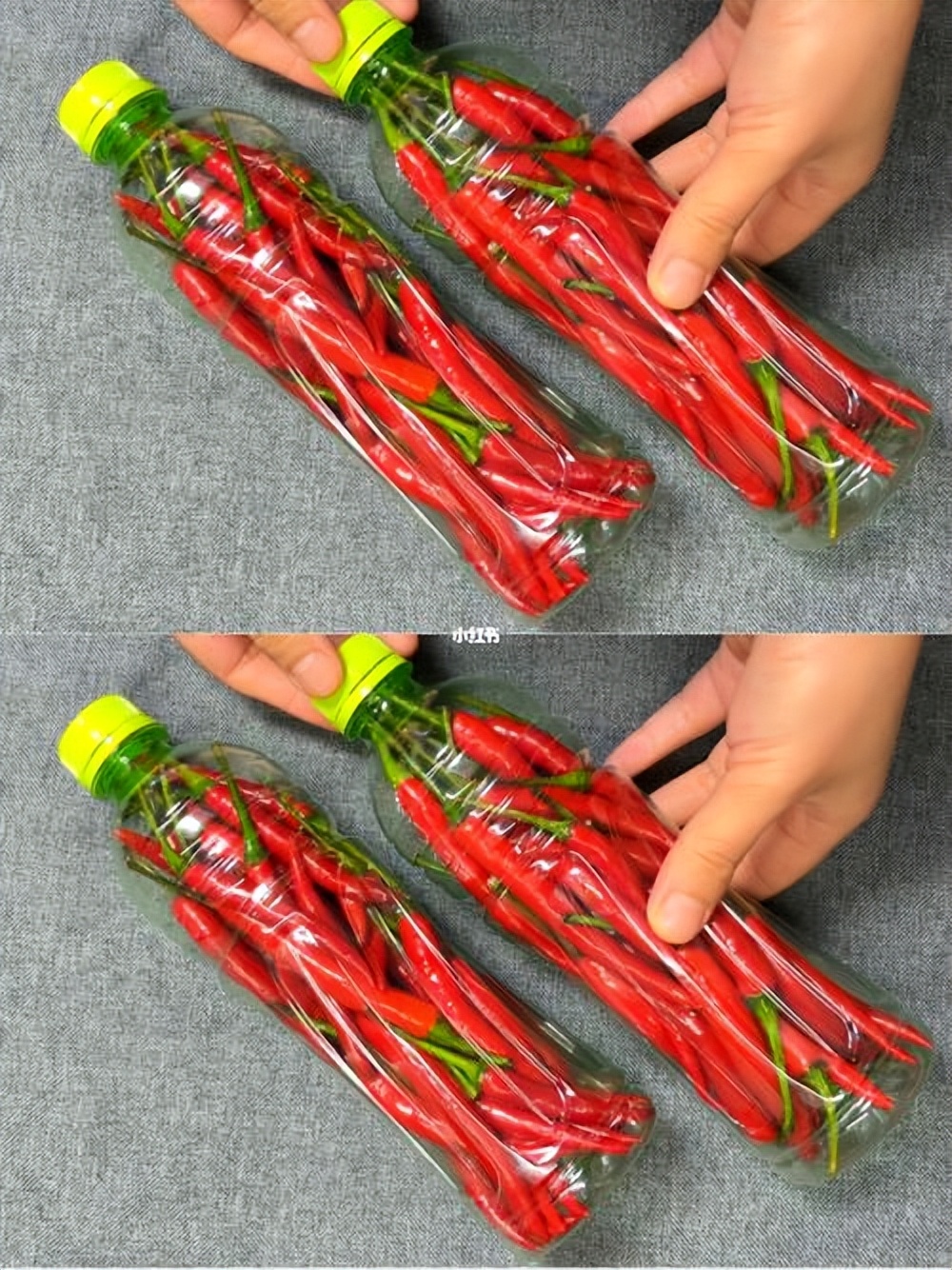 Put the millet pepper into a water bottle. I didn't expect it to be so ...