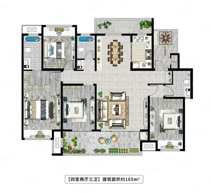 This 165-square-meter apartment is too elegant - iNEWS
