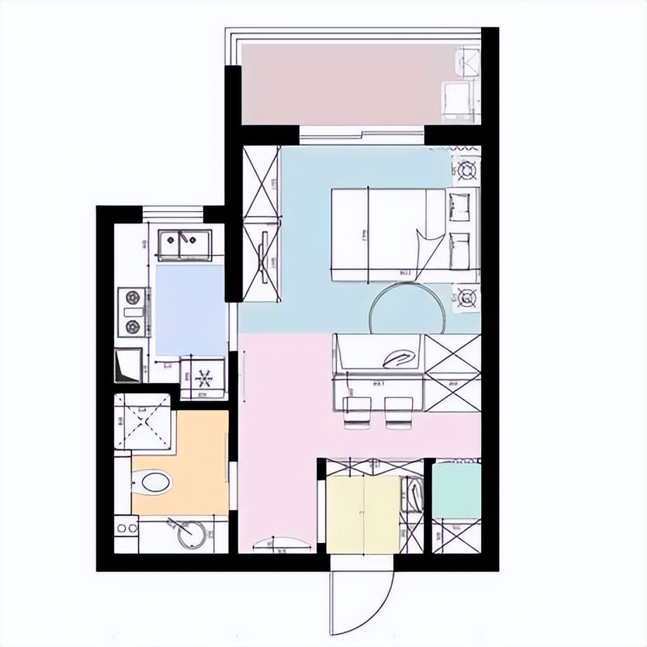 The house of 30 square meters in the suite can still meet many ...