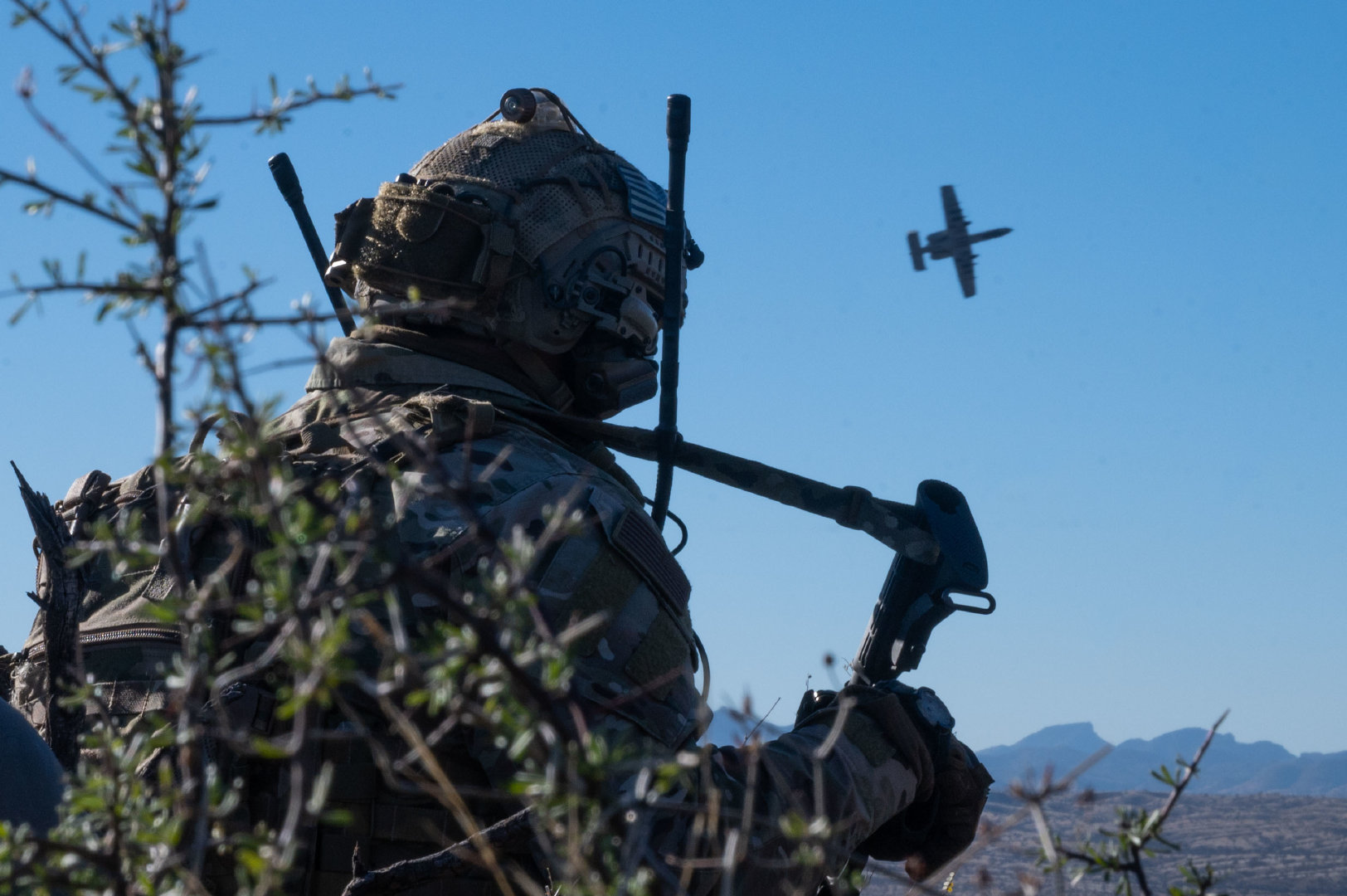 Special tactics tactical air control operator conducts close air ...