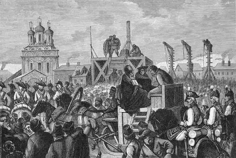 What were the causes of Pugachev's uprising in Russia? What positive ...