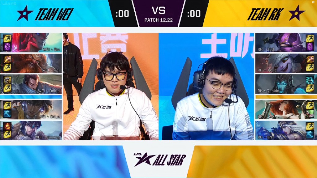 The effect of the LPL All-Star program is full, and the Rookie team's wonderful lineup has a ...