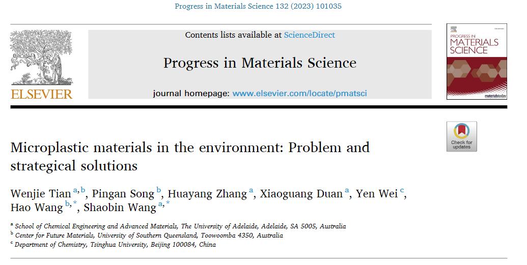 Microplastics in the environment and strategic solutions - iNEWS