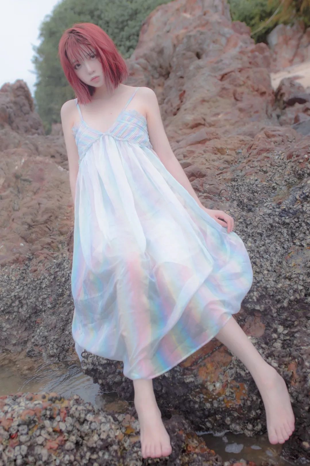 Net red lady cos reef mermaid, cute mermaid princess - iNEWS