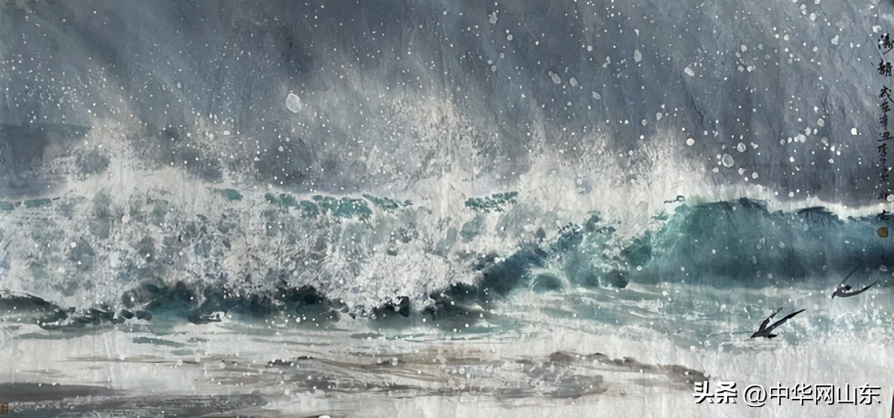 Exploring the ocean and interpreting the ocean, the famous painter Li ...