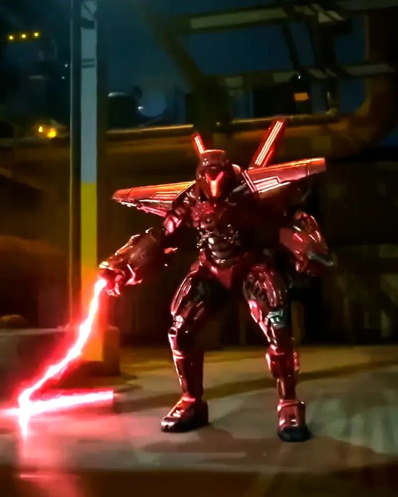 The villain of "Blue Beetle" debuts for the first time! Wearing red ...