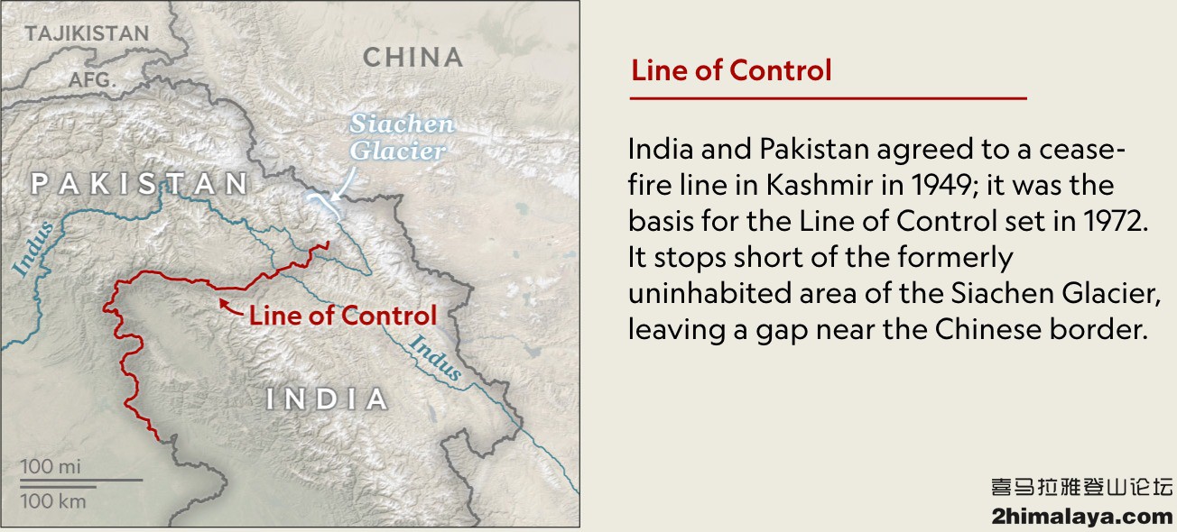 'India/Pakistan' Kashmir 'Mapping Nightmare' - High Altitude ...