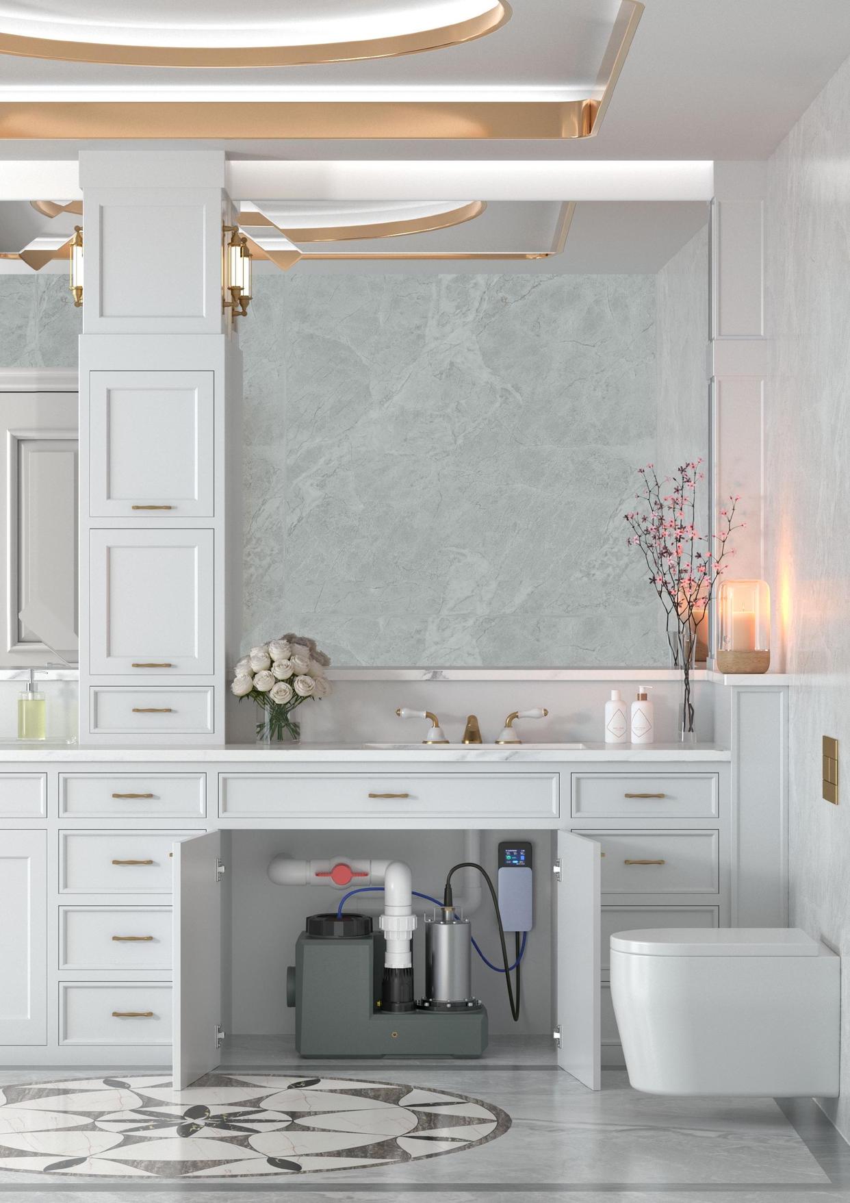 Intelligent sewage lifter for basement drainage, automatic cleaning and ...