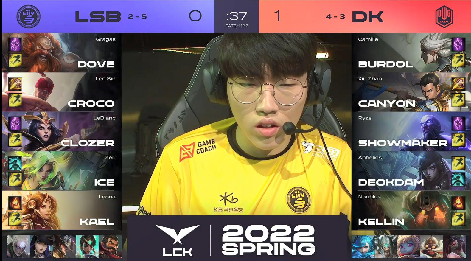 LOL-LCK: ShowMaker's mid-lane tricks are surprisingly successful, and DK's team battle is ...