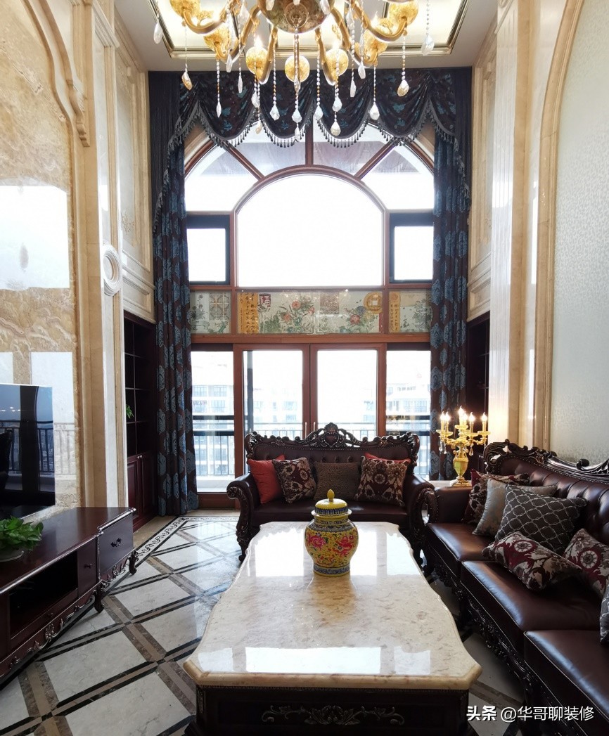 365 square meters European-style luxury style, gold foil & embroidery ...