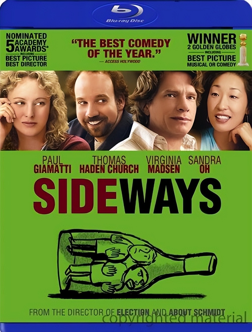 In the movie "Sideways", the protagonist's inner emotions are rich and ...