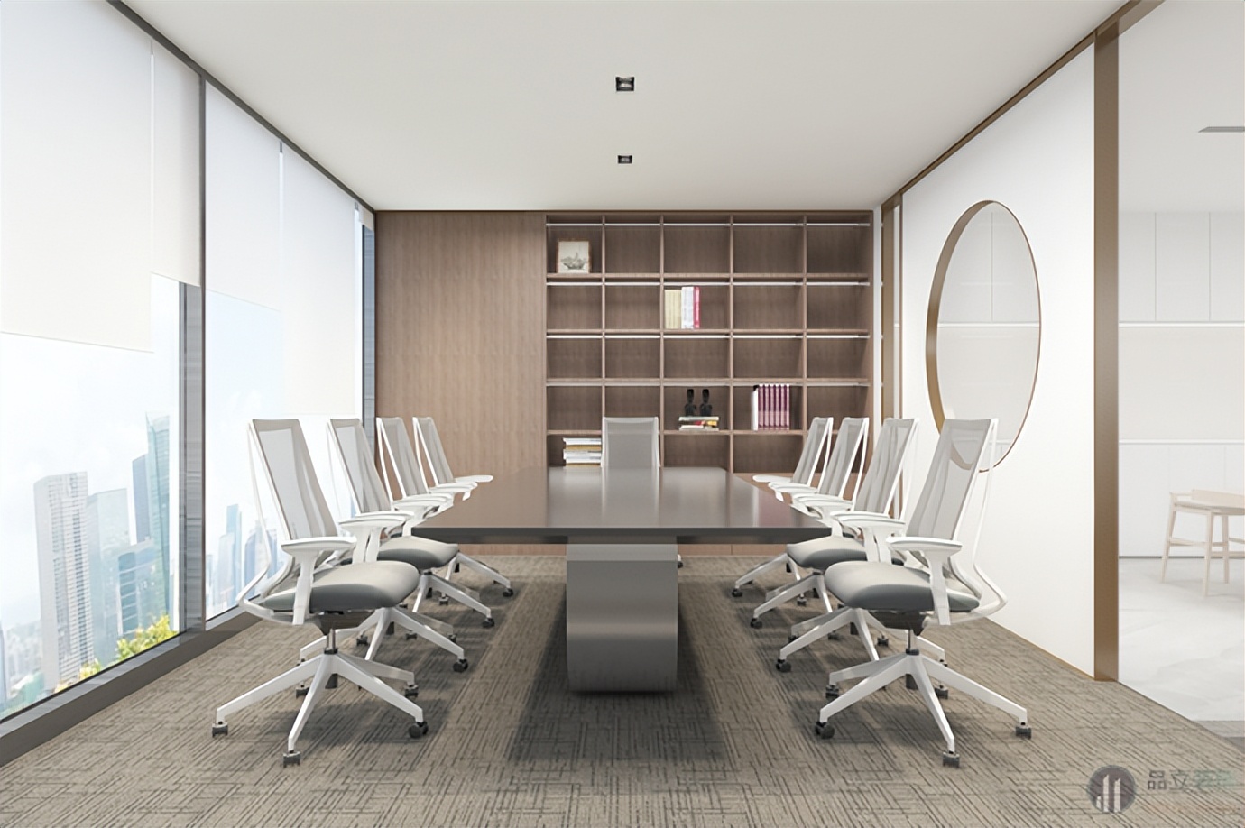 Symmetrical design in office decoration design - iNEWS