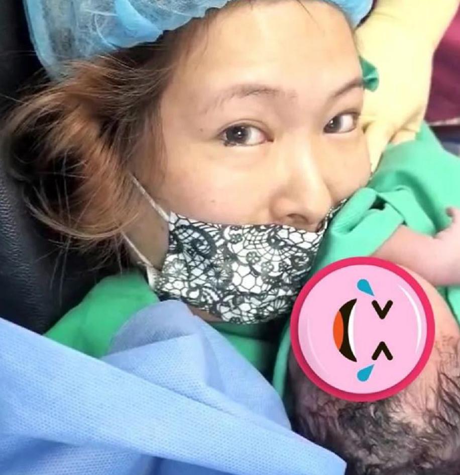 38-year-old Makiyo gave birth by caesarean section!Wearing beauty ...