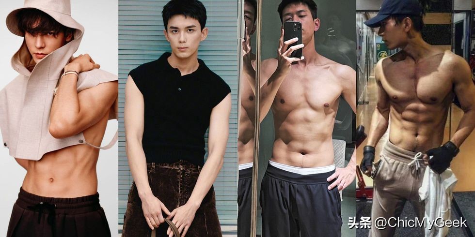 A good body! 7 Famous Male Stars with Abdominal Muscles in Domestic ...