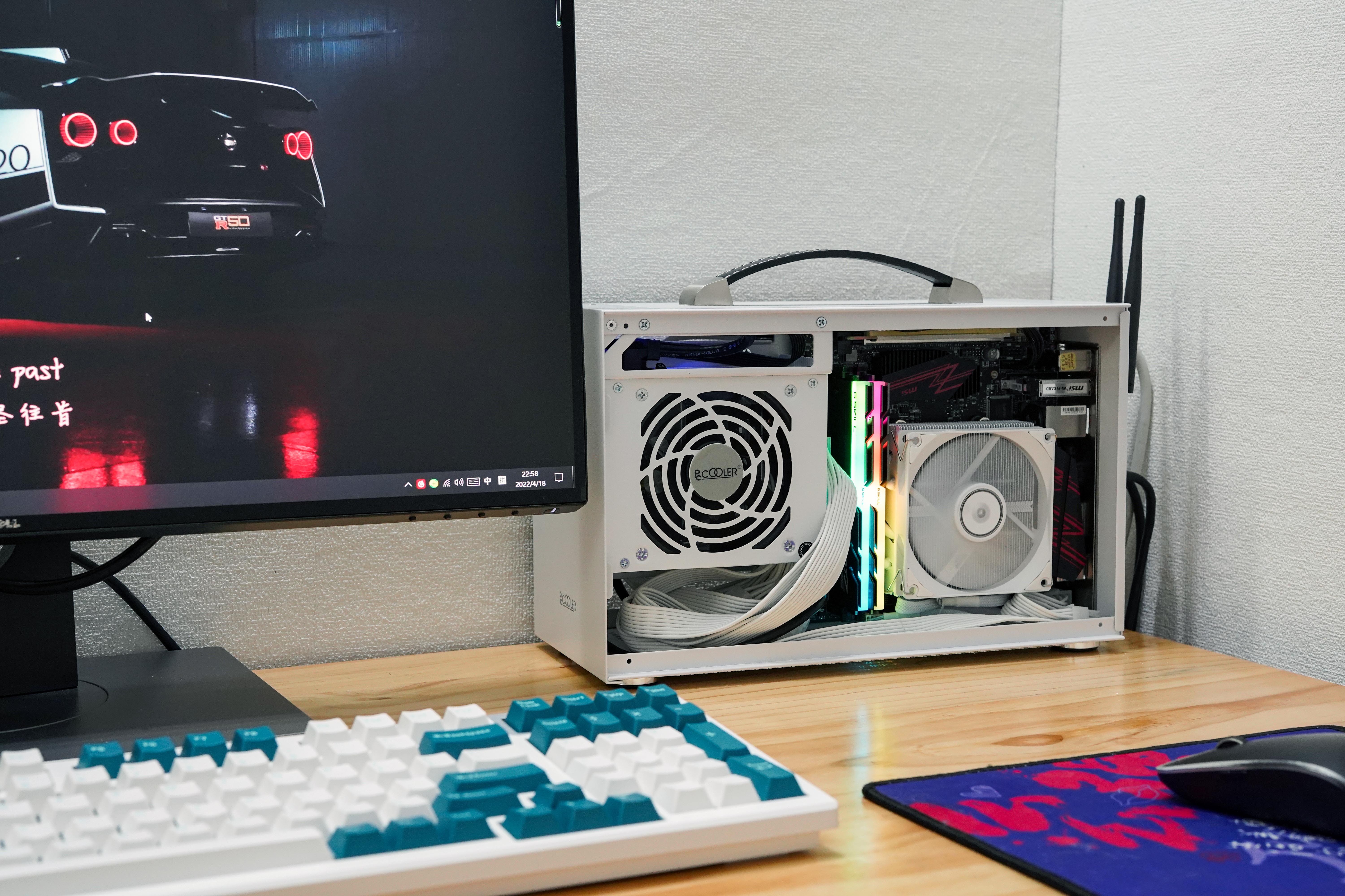 Teach you to install a white ITX computer host, overclocking the three ...