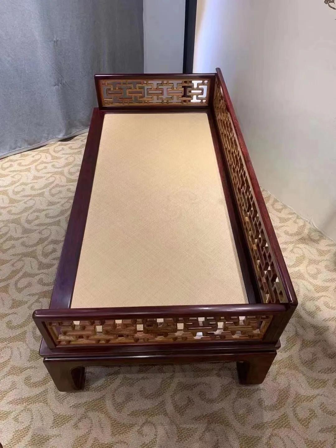 Indian lobular red sandalwood inlaid old material Huanghuali Quchi ...