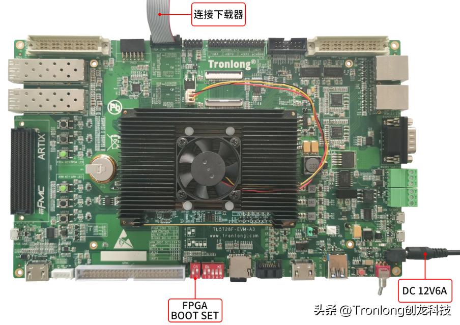 Based on TI Sitara series AM5728 industrial development board - FPGA video development case ...