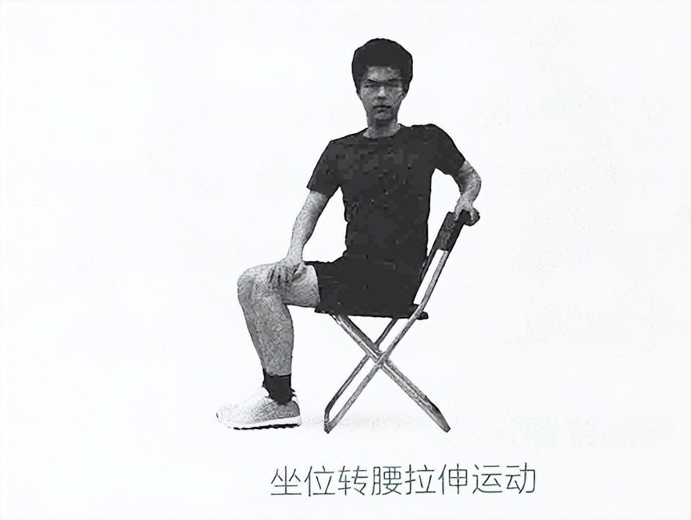 Lumbar disc protrusion sedentary exercise method at work, 5 sedentary ...