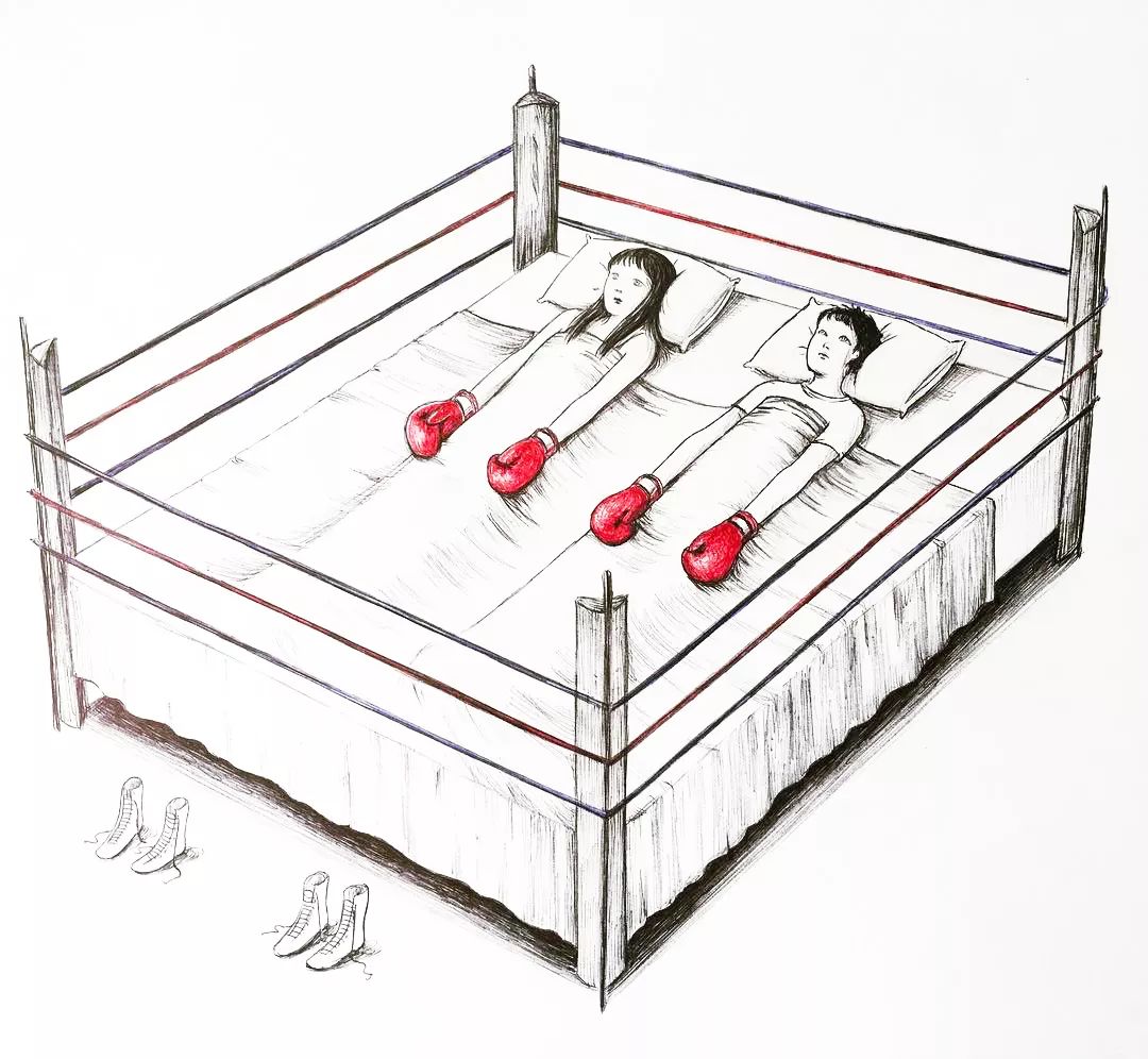 Without any horror elements, these weird "bed paintings" make people ...