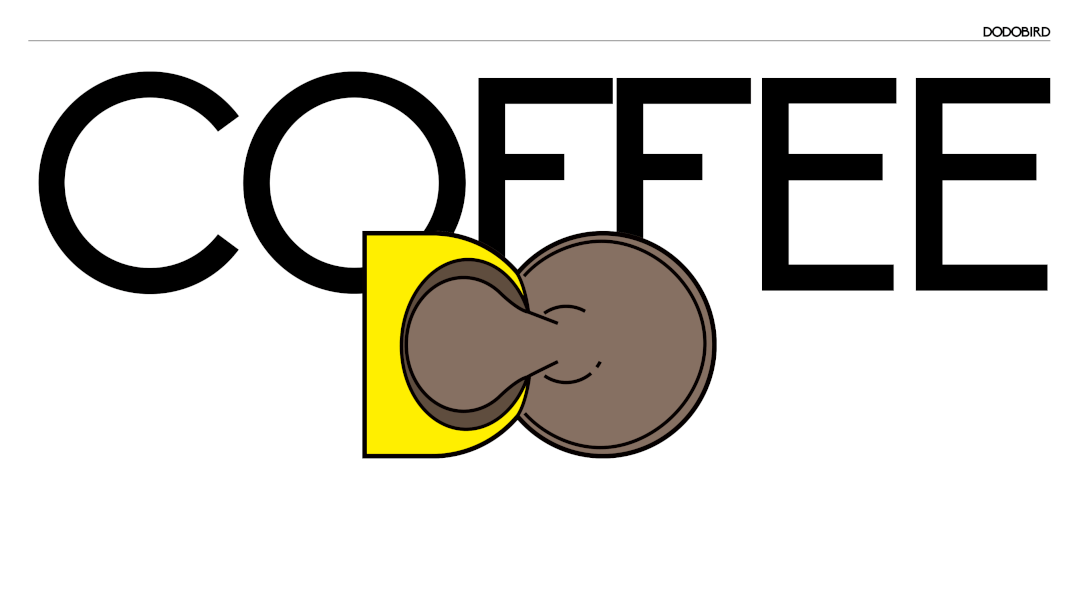 This yellow and black coffee brand has a young and interesting design ...