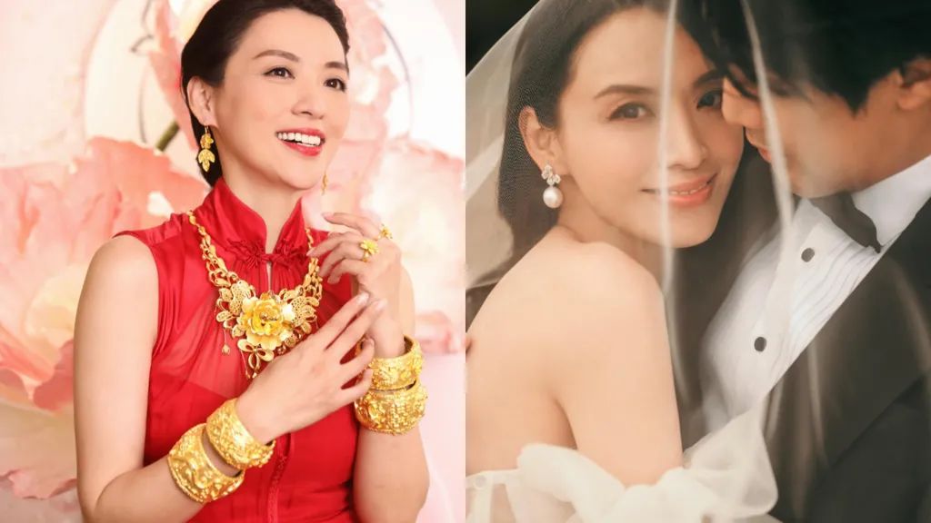 48-year-old "Little Mei Yanfang" married a doctor boyfriend, wearing super-dollar jewelry to ...