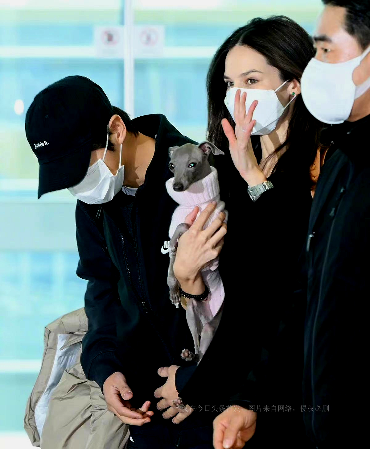 The newlywed wife was very pregnant and accompanied Song Joong-ki to ...