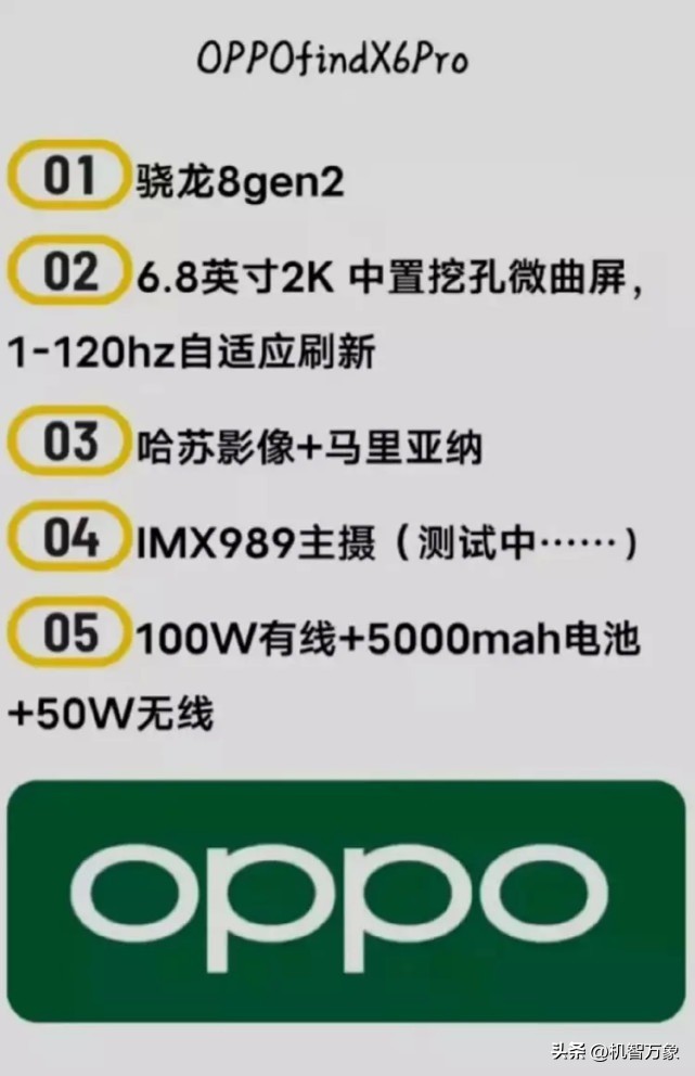 OPPO's new flagship configuration exposure is equipped with Snapdragon ...