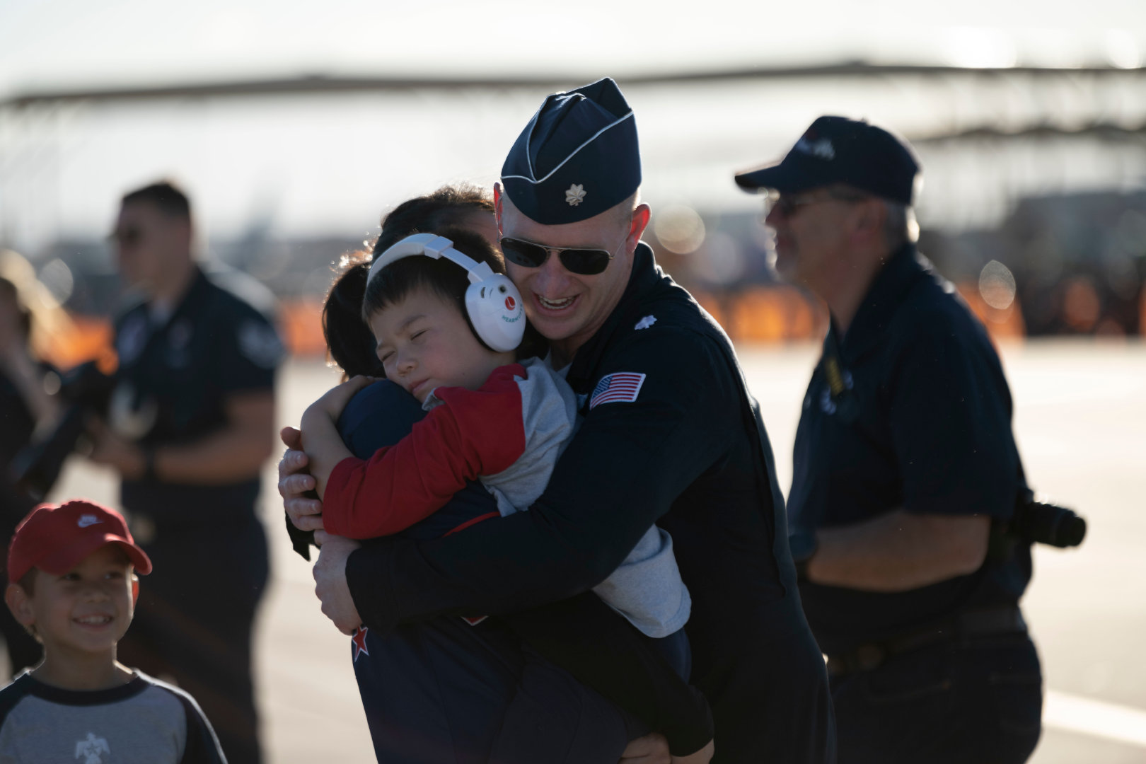 "Thunderbirds" USAF Air Demonstration Squadron's final performance of ...