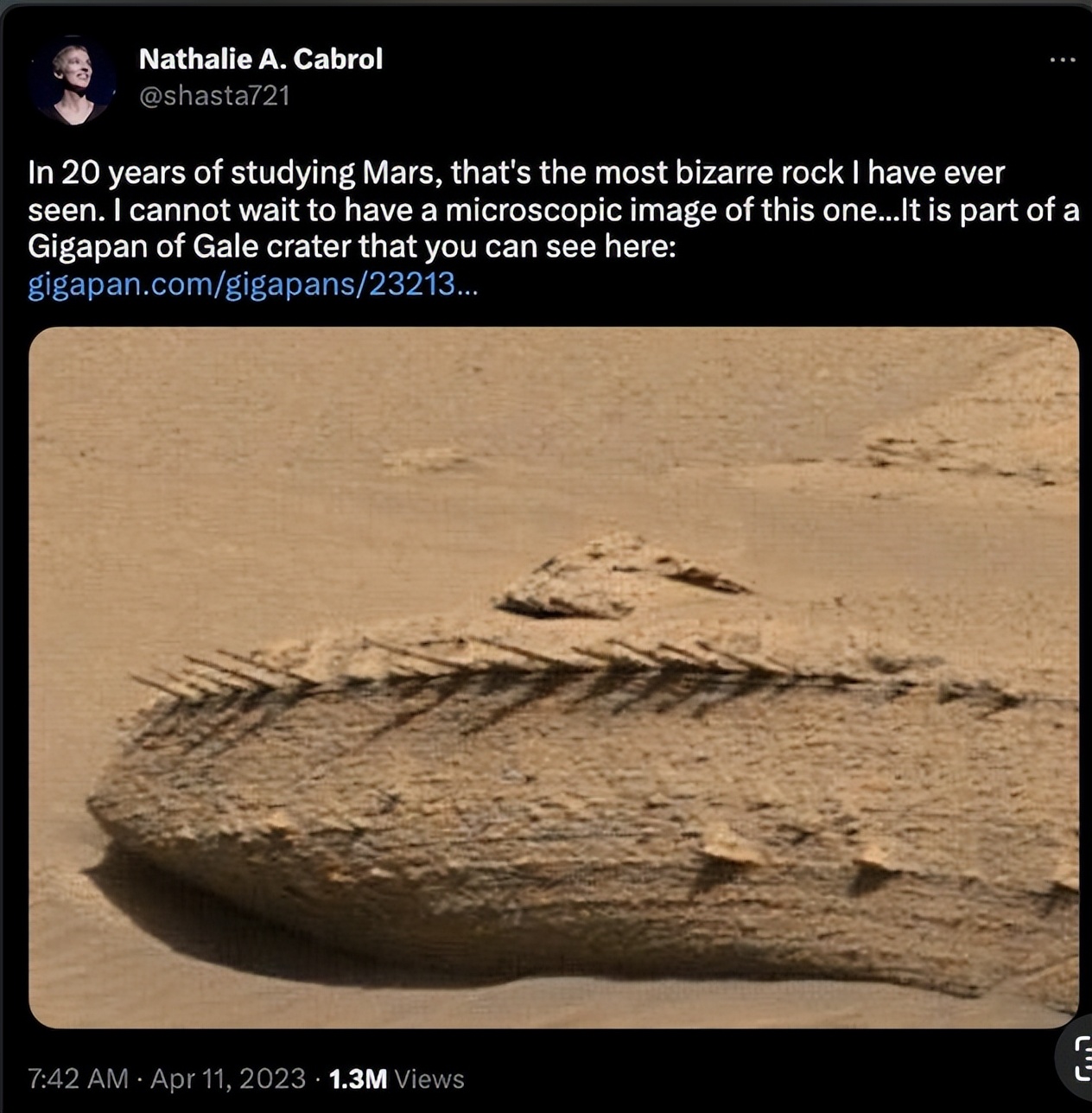 Mars discovered "Dragon Spine"? NASA released a photo of an unknown ...