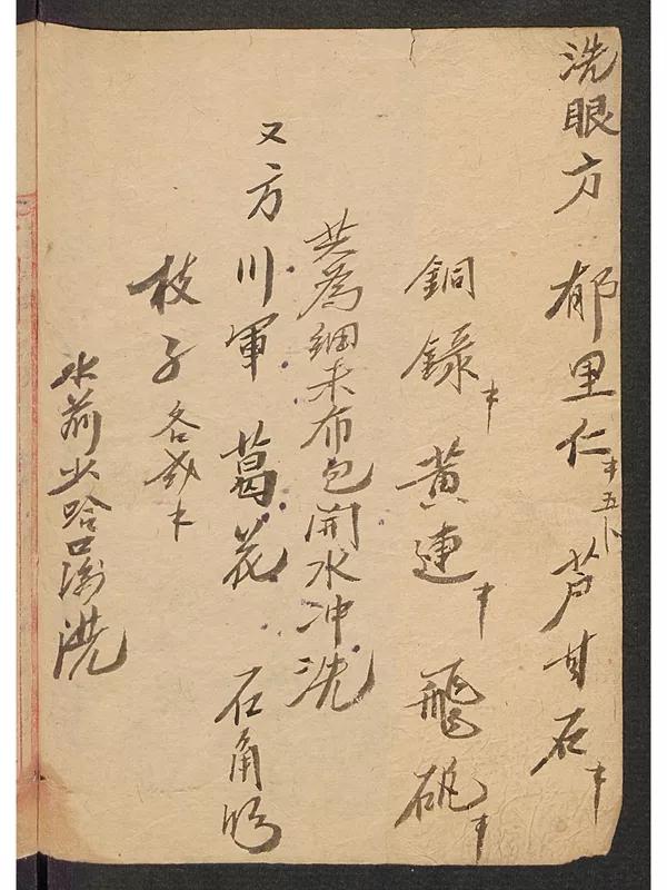 "Medical Prescriptions of Various Subjects", a folk manuscript of the ...