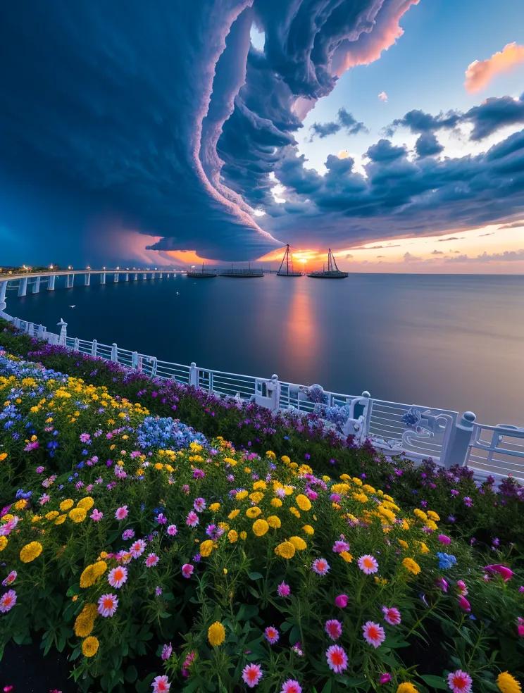 Seaside travel to watch the sunset - iNEWS