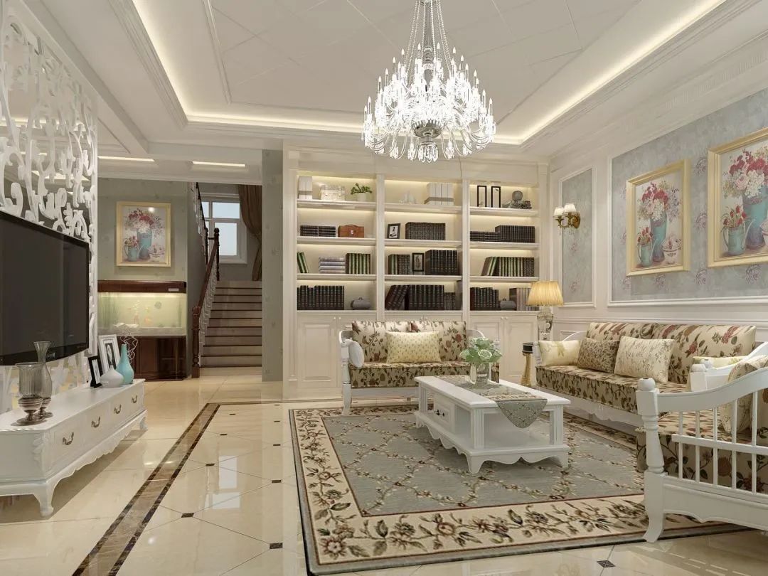 360㎡ European-style villa design, light luxury, romantic and boundless ...