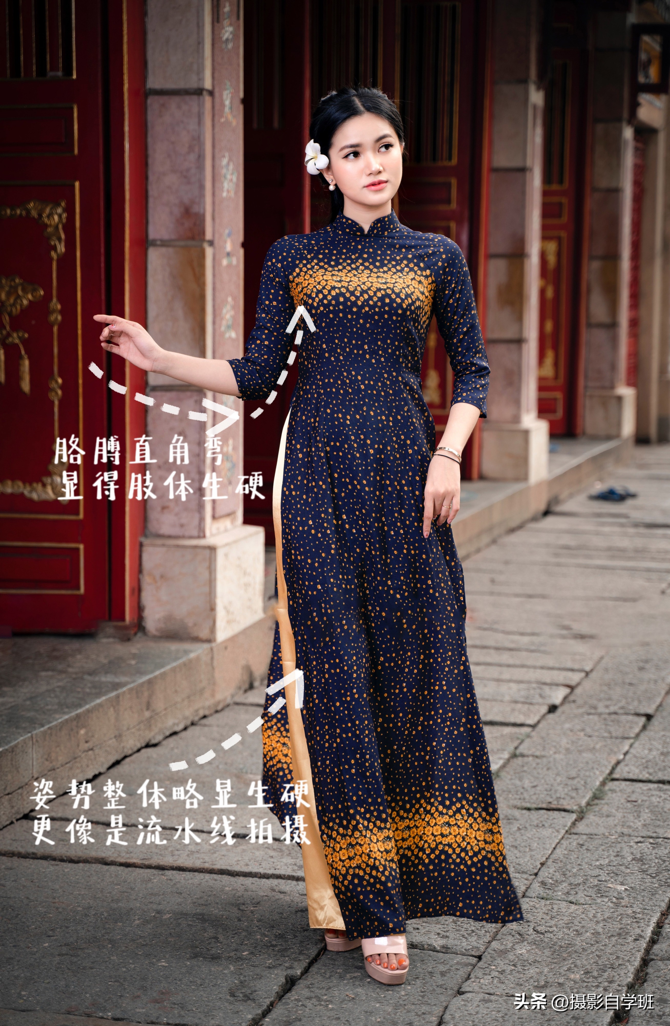 6 elegant and generous shooting poses, very suitable for middle-aged ...