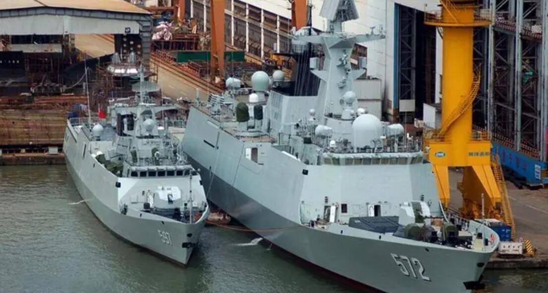 A few years ago, why were 22 Type 056 frigates handed over to the ...