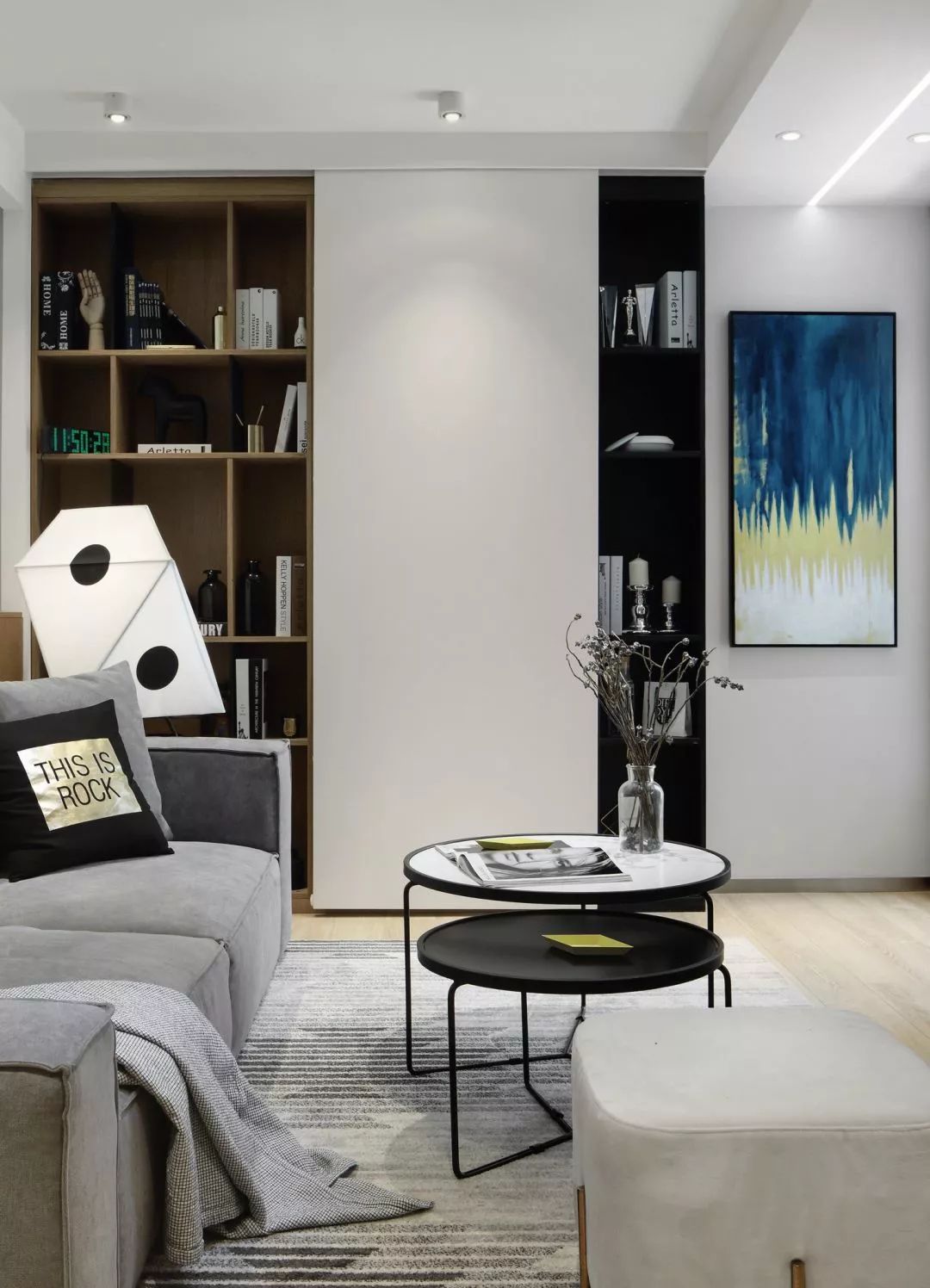 67 square meters of modern style small two-bedroom apartment, every ...